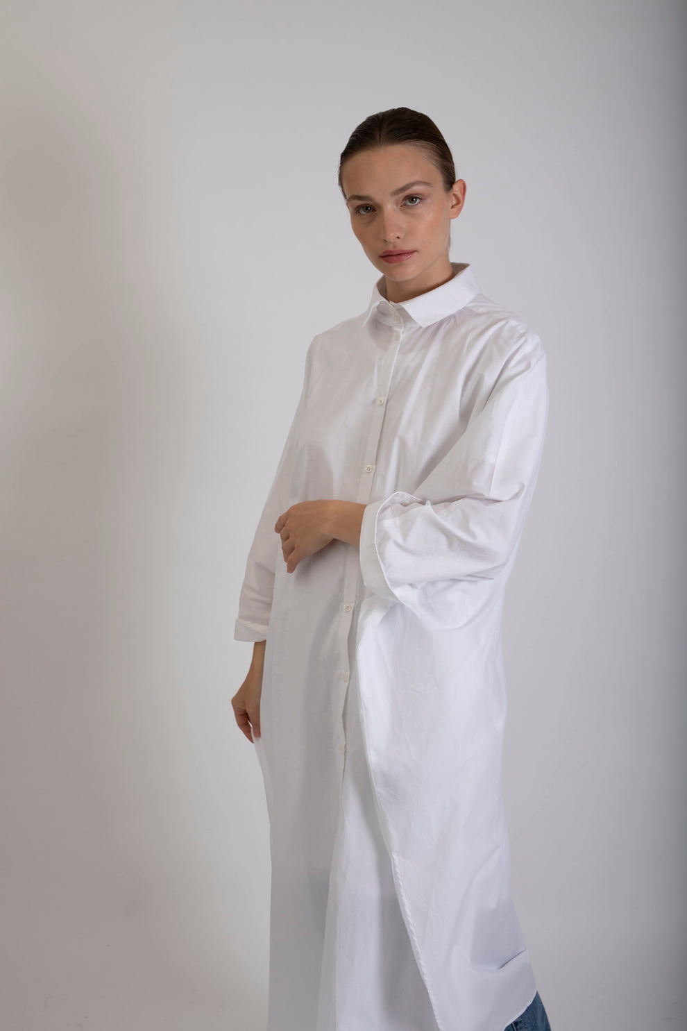 Long White Kimono Shirt – Hakuyo Miya Paris